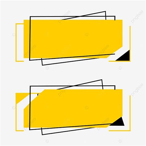 Yellow Graphic Text Box Banner