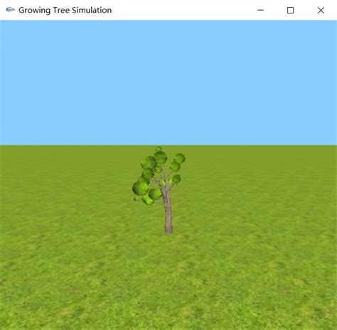 Opengl 模拟树的生长 Opengl好例子