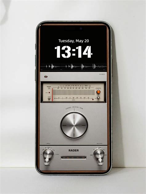 Vintage Radio Iphone Wallpaper Retro Tuner Dial Digital Download Etsy