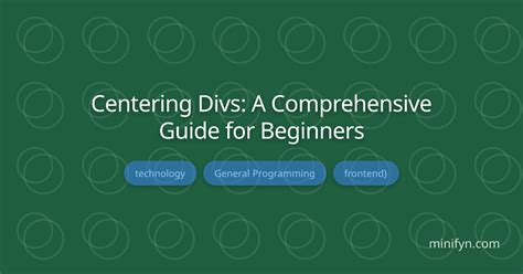 Centering Divs A Comprehensive Guide For Beginners Minifyn Quick Links And Qr Codes For Devs