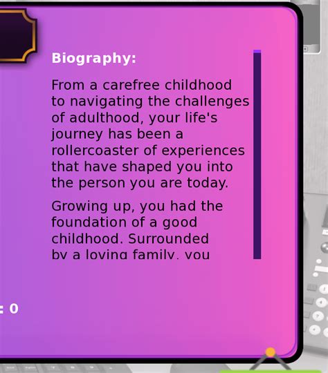 How To Make A Scrollable Biography Where The Scroll Doesnt Go Endless And Where The Biography