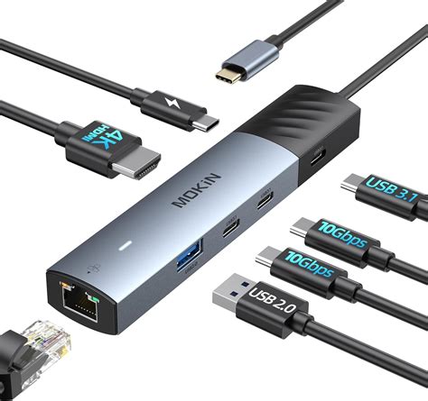 Mokin 10gbps Usb C Hub Ethernet 7 In 1 Usb C Philippines Ubuy