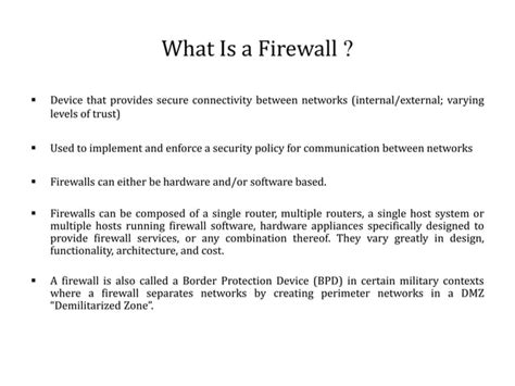 Firewall PPTX