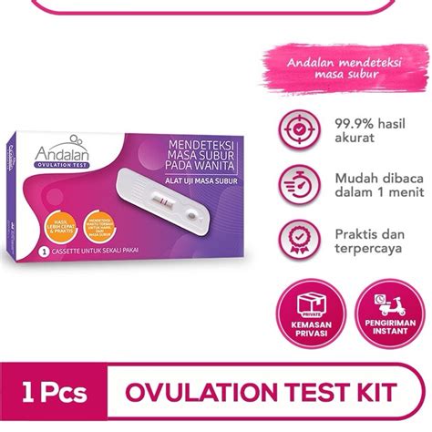 Jual Farmadose Andalan Ovulation Test Kit Tes Kesuburan Alat Tes Masa Subur Shopee Indonesia