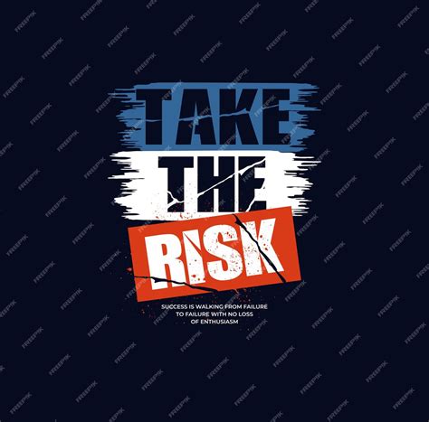 Premium Vector Take The Risk Stylish Motivational Quotes Typography