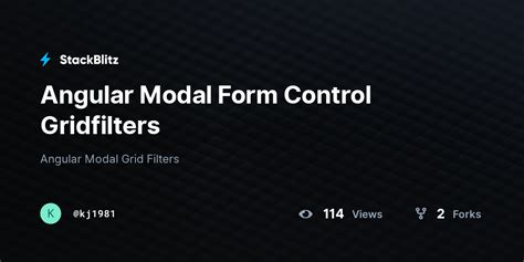 angular modal form control gridfilters stackblitz