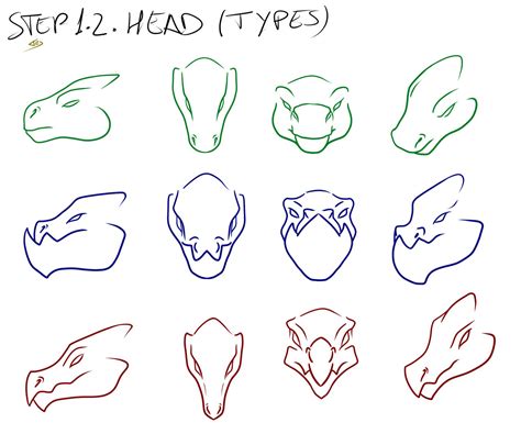 Tutorial 12 Dragon Heads Basics By Tes92 On Deviantart