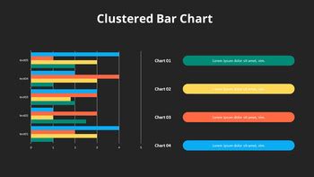 Cluster Bar With Right Side Text Cluster Bar With Right Side Text