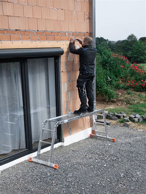 Krause Multimatic Uniwersalna Drabina Aluminiowa Przegubowa Z Platformą