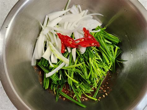 영양 부추 된장무침 부추겉절이 만들기