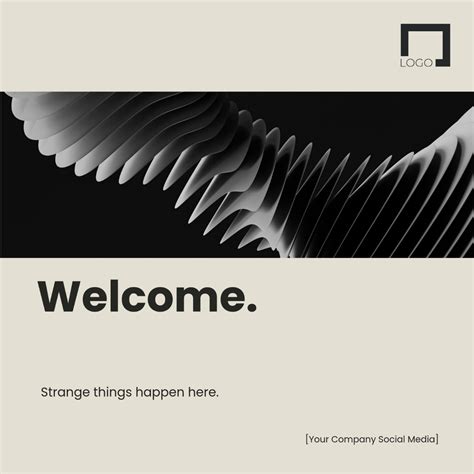 Free Monochrome Linkedin Post Template To Edit Online