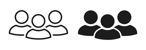 사람들 아이콘 세트 사람 인간 그룹 아이콘 직원 팀 사람 기호 인포 그래픽 웹 사이트 디자인 로고 앱 Ui 격리 개념에 대한 스톡 벡터 아트 및 기타 이미지 Istock