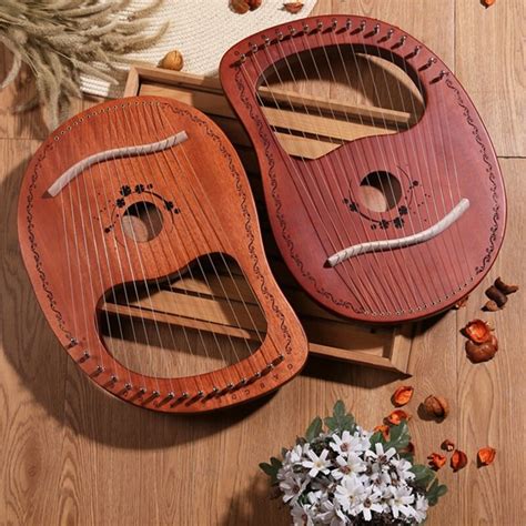 Lyre Harp 16 String Harp Portable Small Harp With Grandado