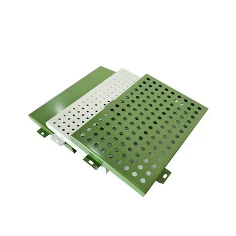 Building Perforated Metal Panel Facade Outside External Wall Cladding