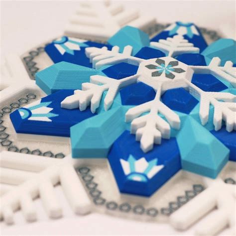 Бесплатный 3d файл Настенный декор в виде снежинки 🏠・3d печатная модель