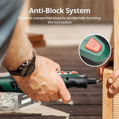 Depstech Rotary Tool Cordless Kit 30000rpm Multi Power Carving Tools