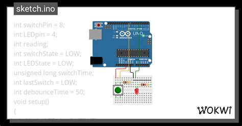 Swich Button Wokwi ESP STM Arduino Simulator