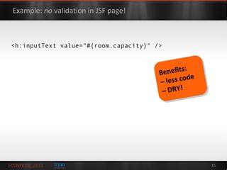 Declarative Input Validation With JSR 303 And ExtVal PPT