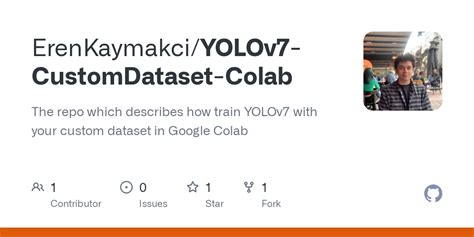 Github Erenkaymakciyolov7 Customdataset Colab The Repo Which Describes How Train Yolov7 With