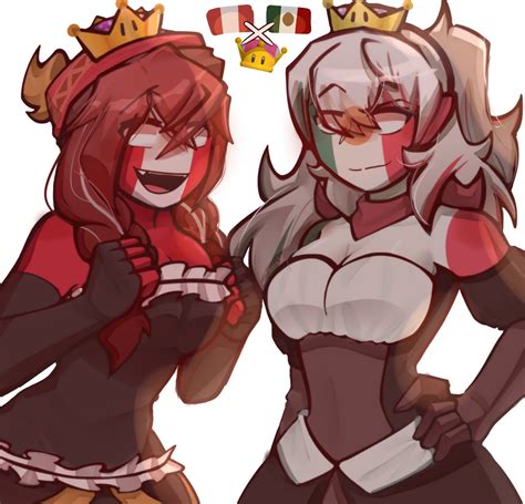 Rule 34 2girls Bowsette Cosplay Cosplay Countryhumans Countryhumans