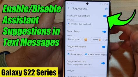 Galaxy S22s22ultra How To Enabledisable Assistant Suggestions In