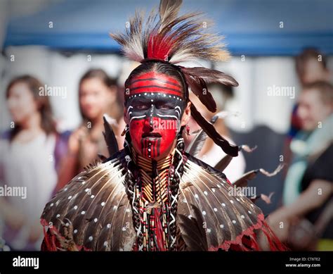 Gerry Hunter A Native Of Lac Simon Indian Reservation And Wearing