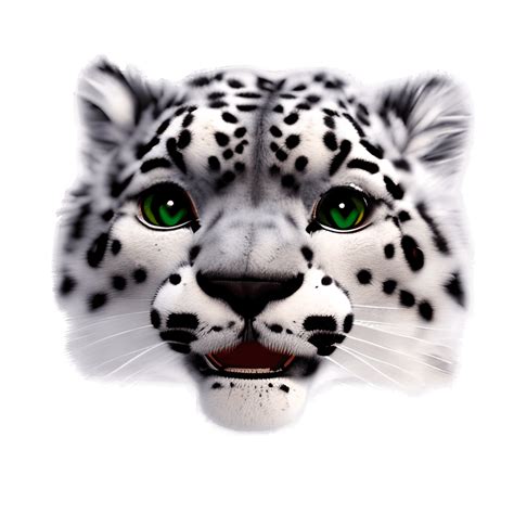 Cute Snow Leopard Graphic Creative Fabrica