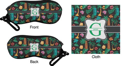 Hawaiian Masks Eyeglass Case And Cloth Personalized Youcustomizeit