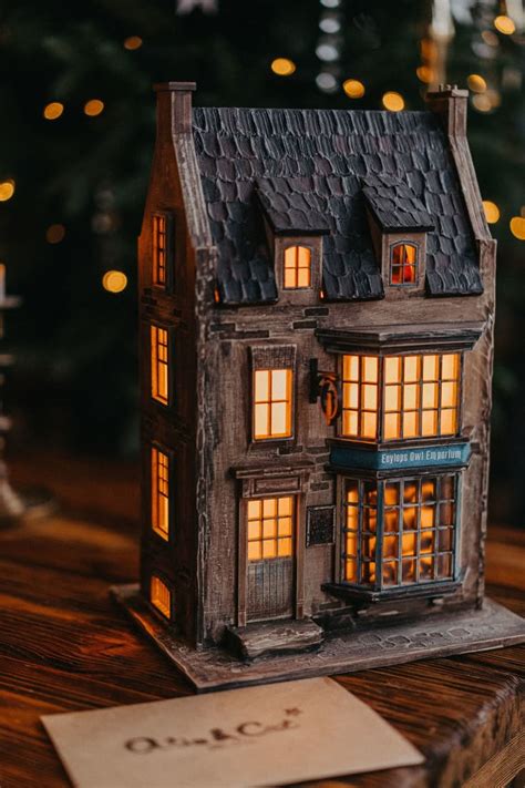 Совиная Лавка светильник домик из мира Гарри Поттера в интернет магазине на Ярмарке Мастеров