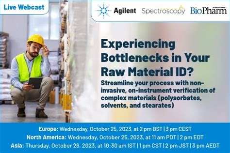 Agilent Technologies Webinar On Sors Spectroscopy Media Posted On The Topic Linkedin