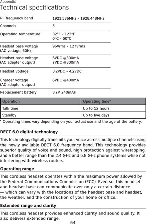 VTech Telecommunications 80 7812 00 1 9GHz Digital Modulation Cordless Phone User Manual TL7710