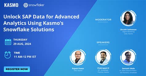 Unlock SAP Data For Advanced Analytics Using Kasmo S Snowflake