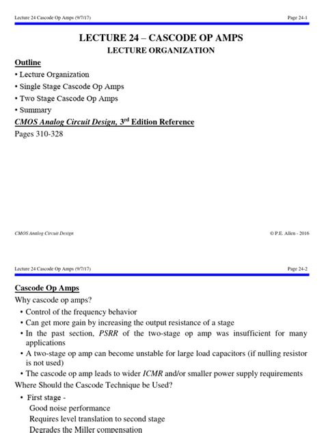 Page13 Folded Cascode Pdf Operational Amplifier Amplifier