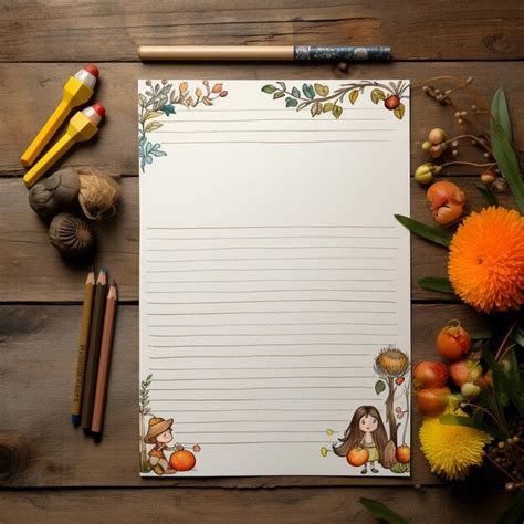 Premium Ai Image There Is A Notepad With A Picture Of A Girl And