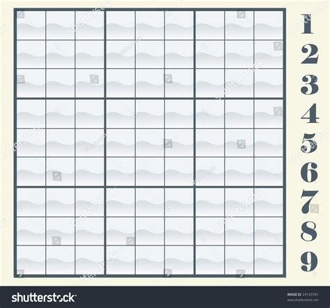 Create Your Own Sudoku Scheme By Stock Vector Royalty Free 24129781 Shutterstock