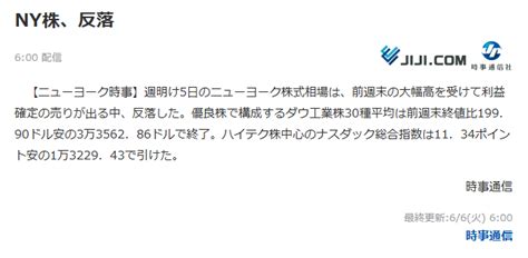 株式 株価 Nyダウ平均株価 199 反落 利益確定の売り 前日の大幅高の反動安 悠遊自適 パート2