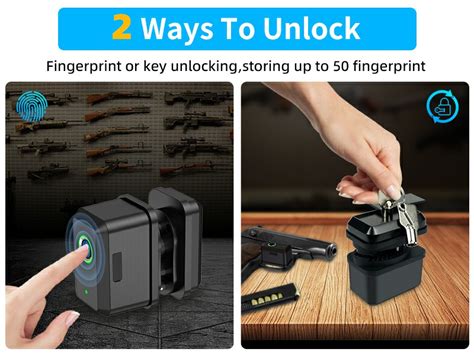 Biometric Trigger Lockwaterproof Fingerprint Gun Safe Lock With Keysgun Trigger Locks For Biometric Trigger Lockwaterproof Fingerprint Gun Safe Lock With Keysgun Trigger Locks For