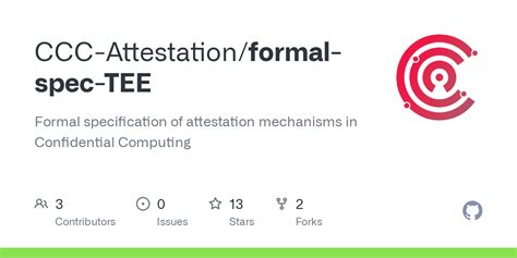 Github Ccc Attestation Formal Spec Tee Formal Specification Of