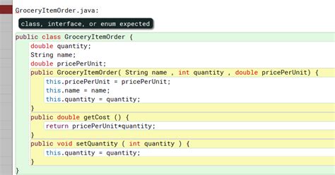 Solved Write A Class Named GroceryList That Represents A Chegg