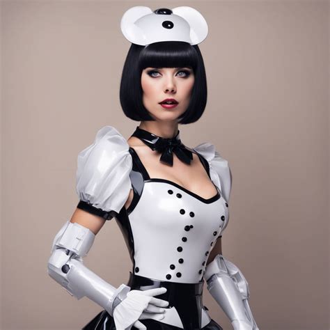 Sexy Latex Robot Maid Brunette Bob With Bangs By 2024darwin On Deviantart