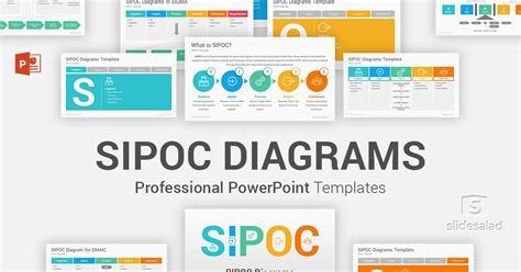 SIPOC Diagrams PowerPoint Template SlideSalad