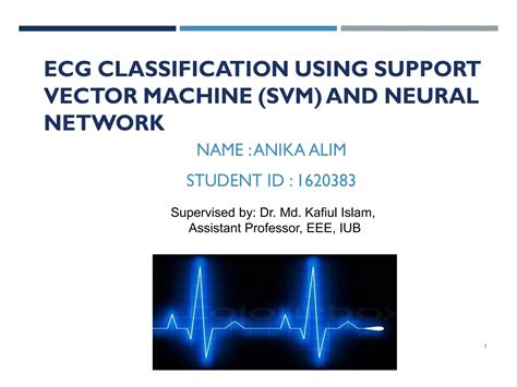Ecg Classification Using Svm Pptx Heart And Cardiovascular Diseases