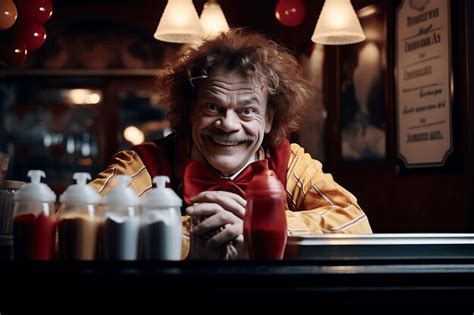 Premium Photo A Clown At Caffee