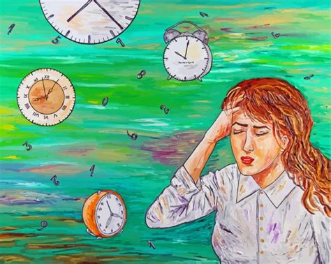 Woman With Clock Art Paint By Numbers Paintings By Numbers