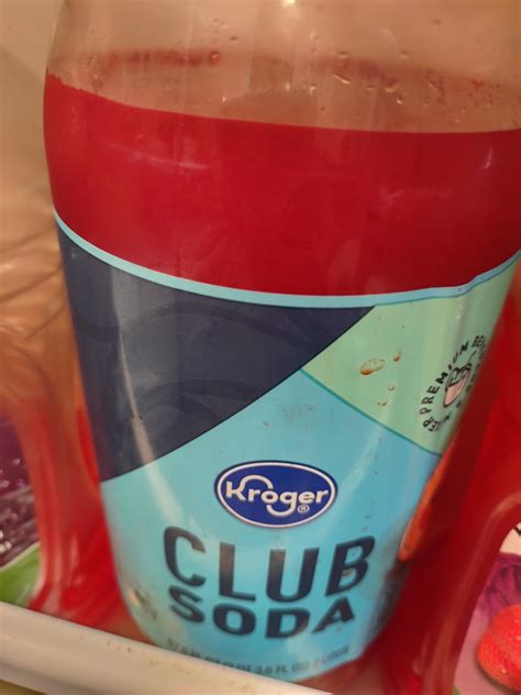 Made Healthy Fruit Punch Soda By Mixing Plain Sparkling Water With
