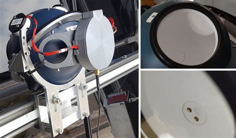 Left Photograph Of The Integrating Sphere Light Source Mounted In