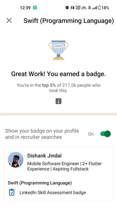 Dishank Jindal On Linkedin Dart Flutter Linkedinskillassessment