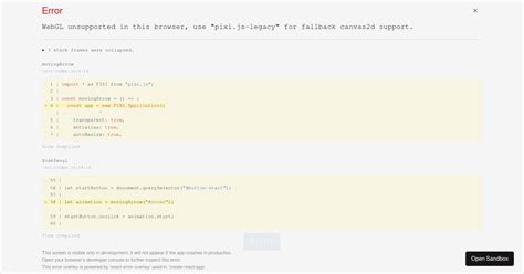 PixiJS AnimatedSprite Using Spritesheet Codesandbox