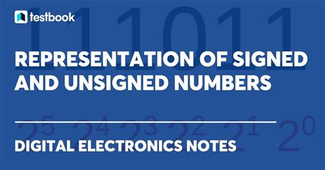 Representation Of Signed And Unsigned Numbers1s And2s Complement