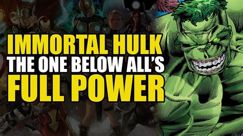The One Below Alls Full Power Immortal Hulk Vol 5 Breaker Of Worlds